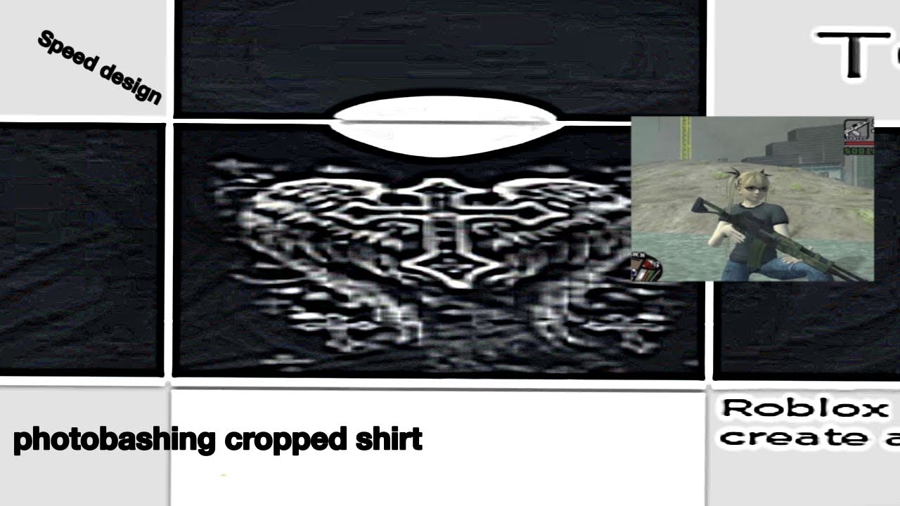 roblox photobashing cropped shirt speed design / ibispaint - YouTube