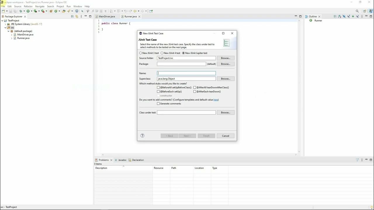 Cst 105 Java Project Creation Youtube