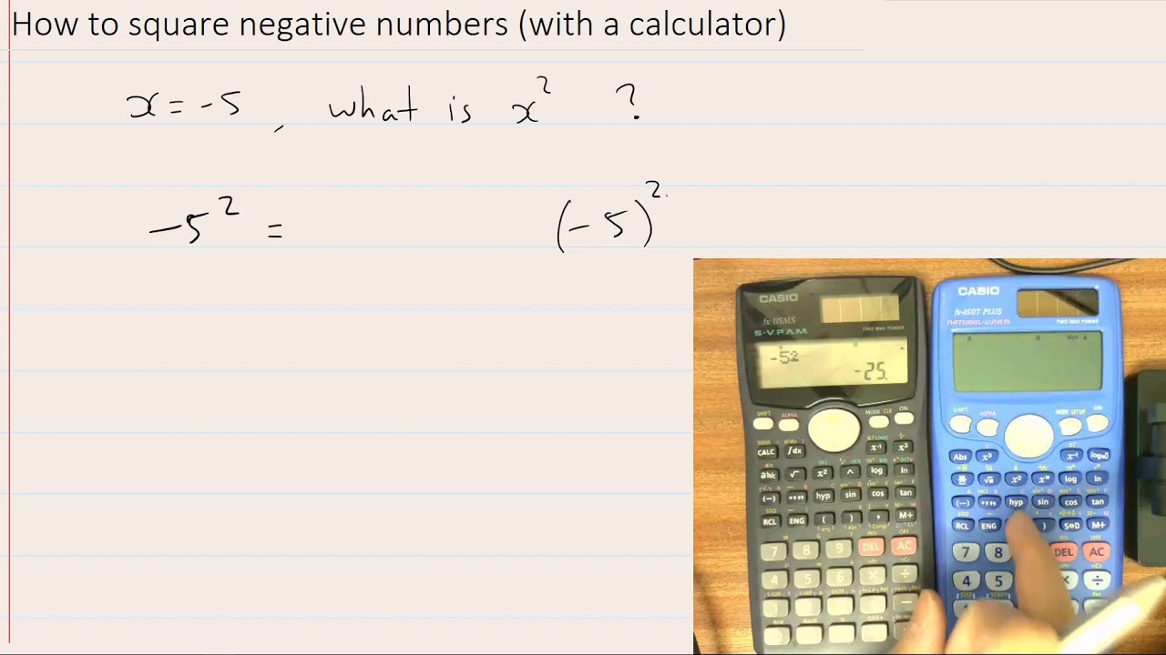 How To Square Negative Numbers using A Calculator YouTube how-to-square-negative-numbers-using-a-calculator-youtube