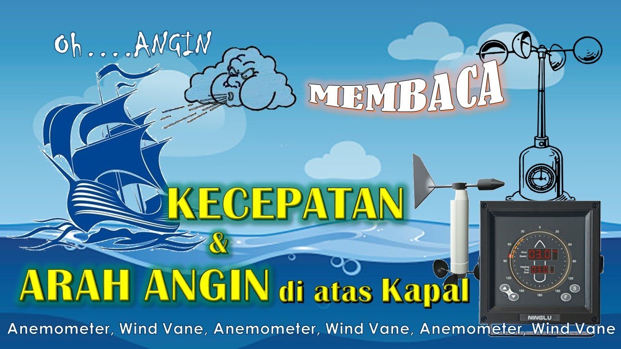 Membaca KECEPATAN dan ARAH ANGIN di atas Kapal || READING WIND SPEED ...