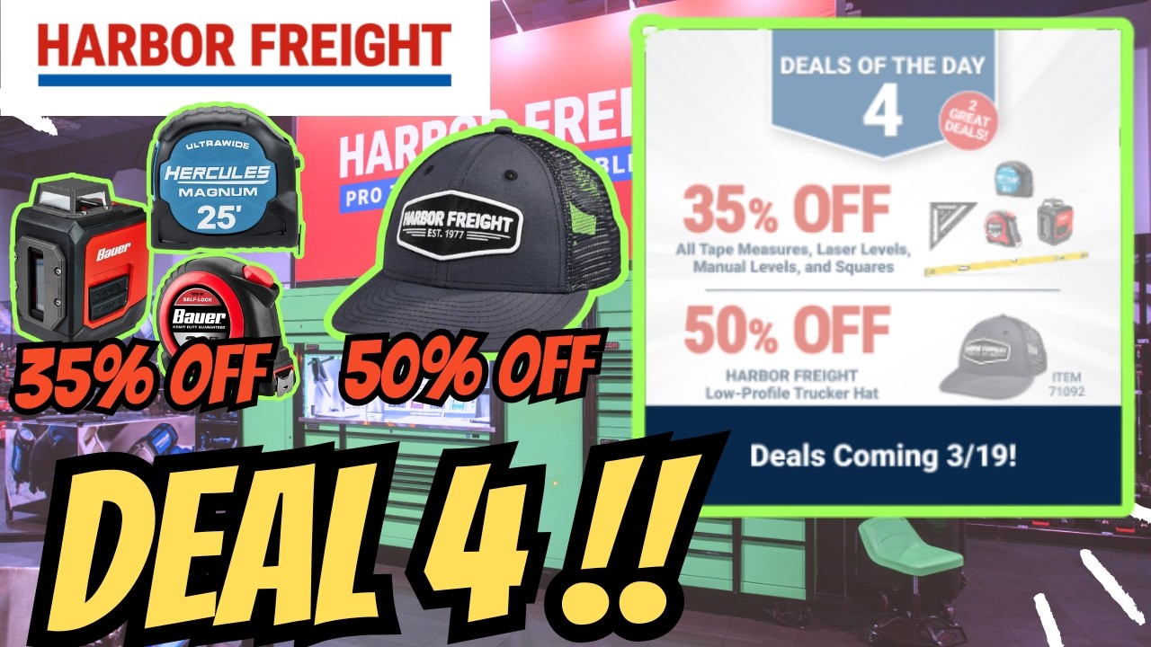 Harbor Freight Deal of the Day 4: 50% Off Hat & 35% Off Bauer/Hercules ...