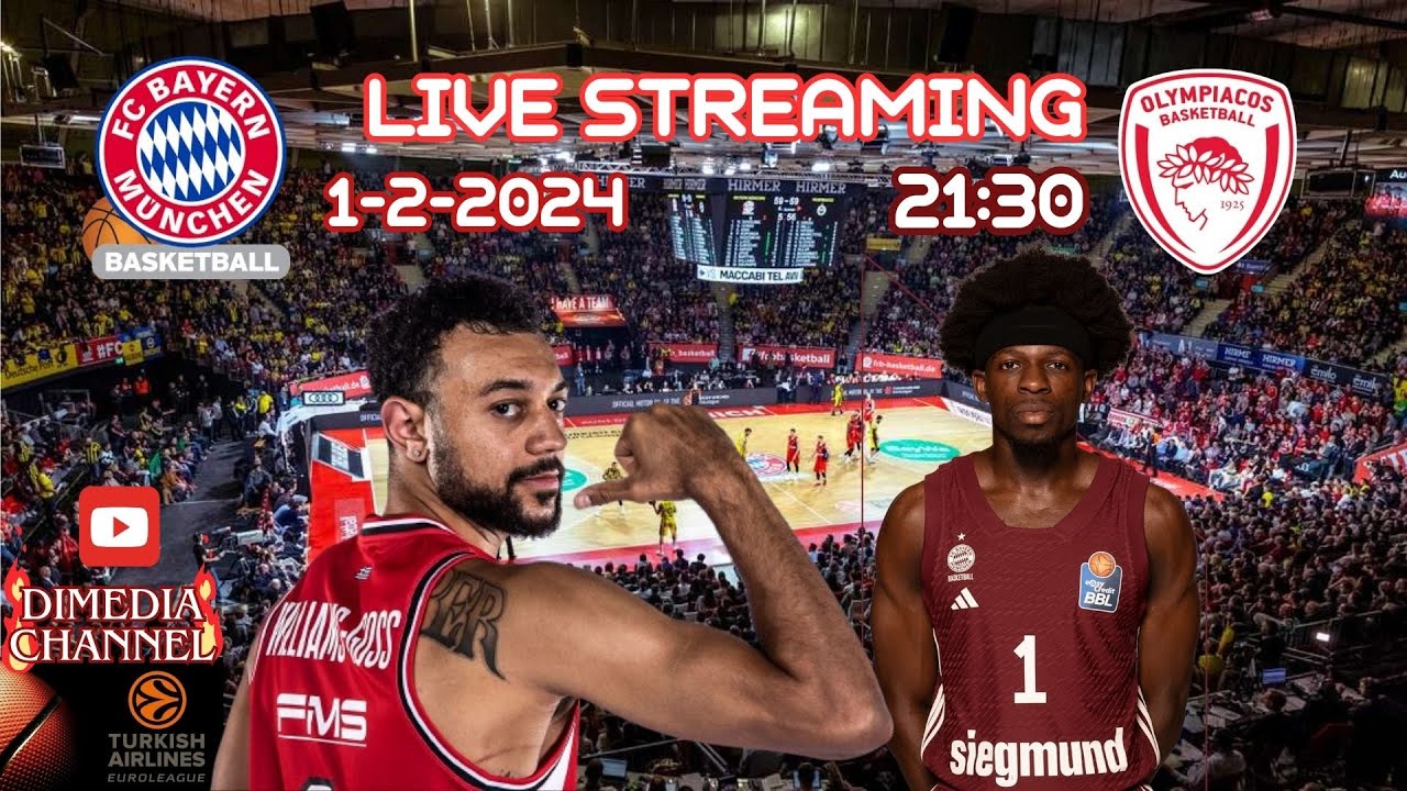 ΜΠΑΓΕΡΝ - ΟΛΥΜΠΙΑΚΟΣ 1-2-2024 25η αγωνιστική της Euroleague. - YouTube
