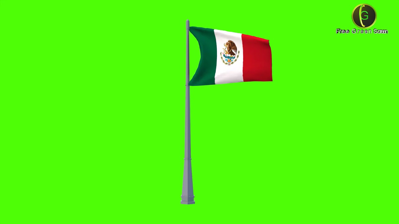 Mexico Flag Green Screen HD - YouTube