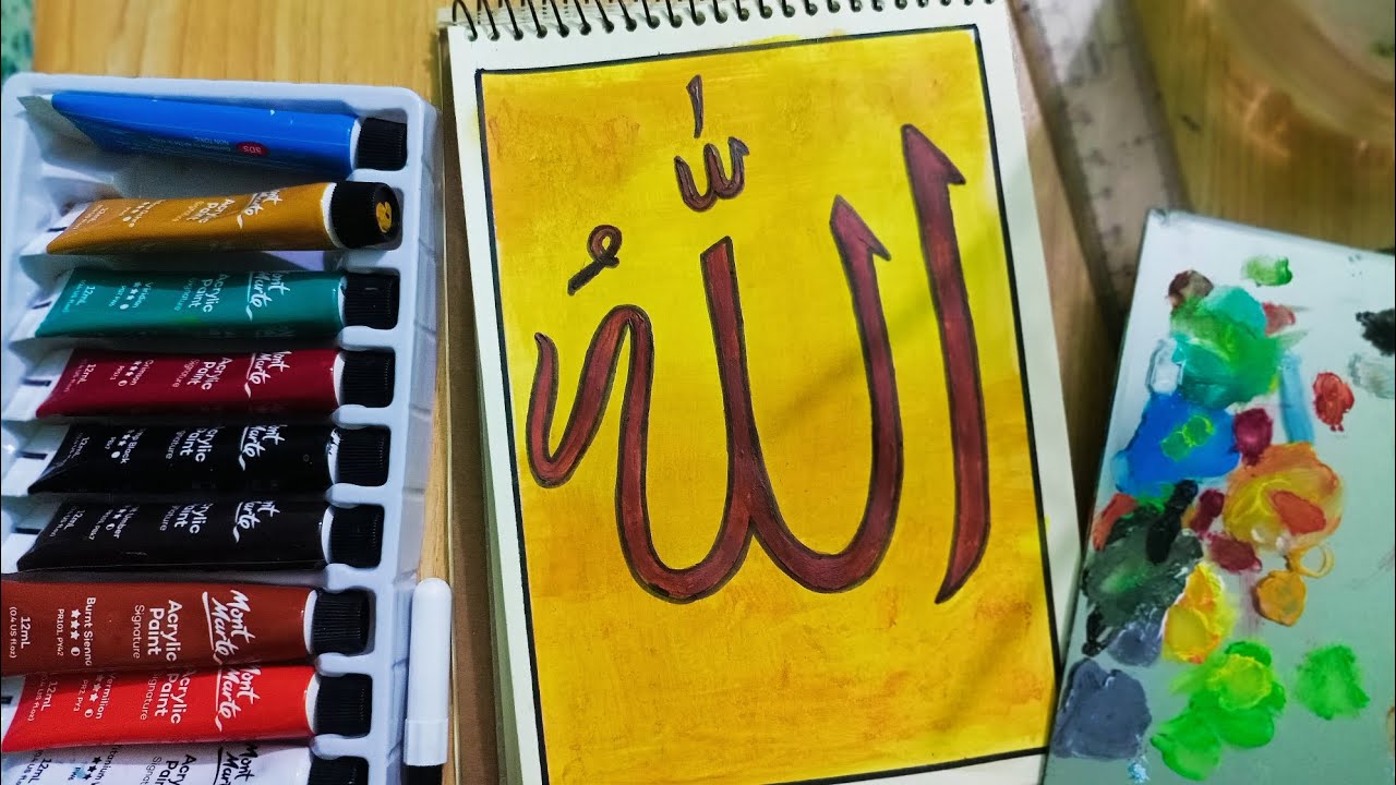 Arabic Writing Art | Easy Art video | Step by step | Drawing for ...