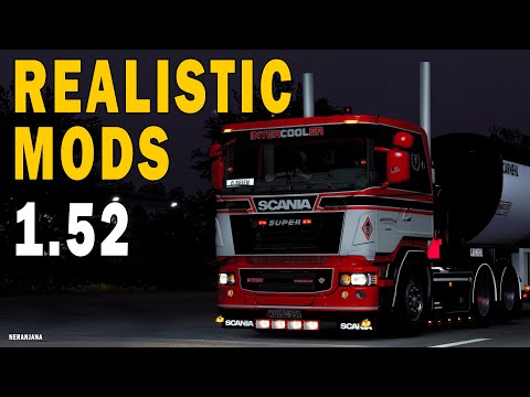 10 Best Realistic Mods for ETS2 1.52 - Euro Truck Simulator 2 2024 @NeranjanaWijesinghe
