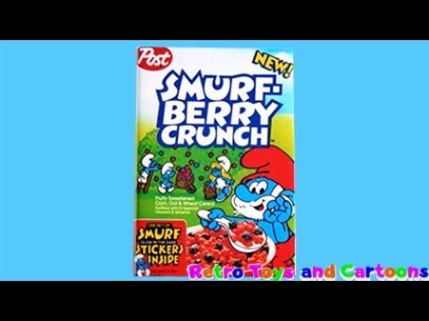 Smurfberry Crunch Cereal Commercial Retro Toys and Cartoons - YouTube