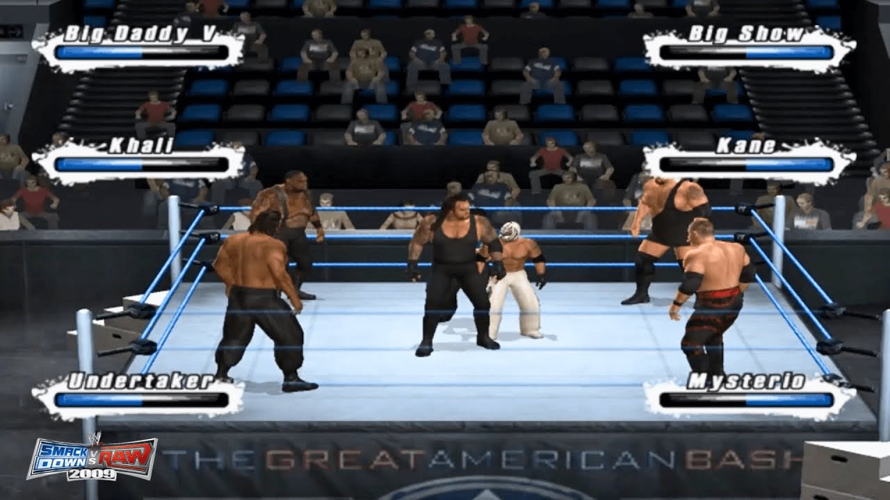 WWE SmackDown! vs. Raw 2009 -- PS2 Gameplay HD (PCSX2) - YouTube