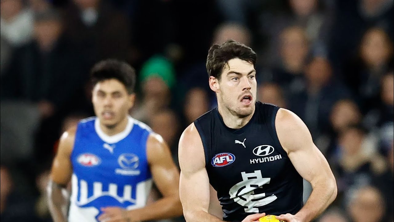 George Hewett - AFL 2024 Round 19 Highlights - Carlton vs North ...