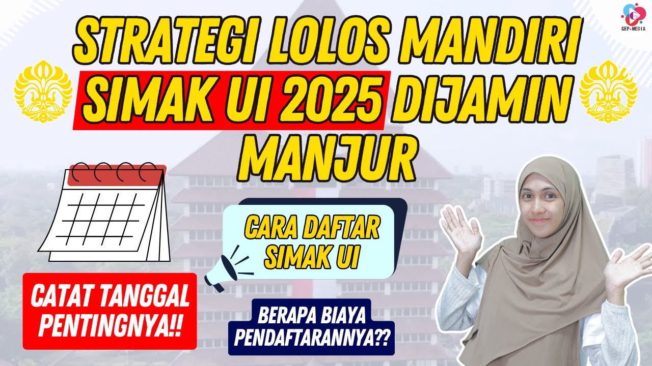 PENDFATARAN SIMAK UI 2025 DIBUKA | CATAT TANGGALNYA - YouTube