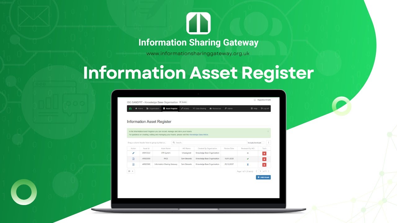 The Information Asset Register - YouTube