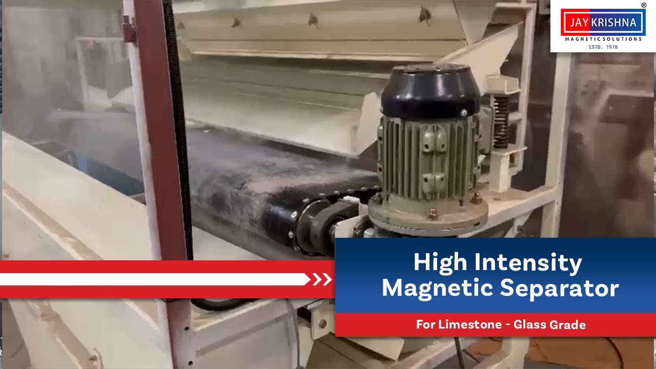 Magnetic Separator For Limestone - Glass Grade | High-Intensity ...