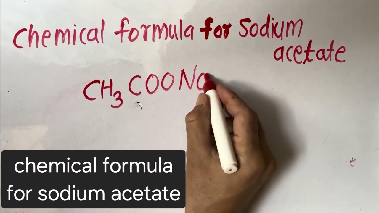 chemical formula for sodium acetate | Basic Chemistry In Hindi | हिंदी ...