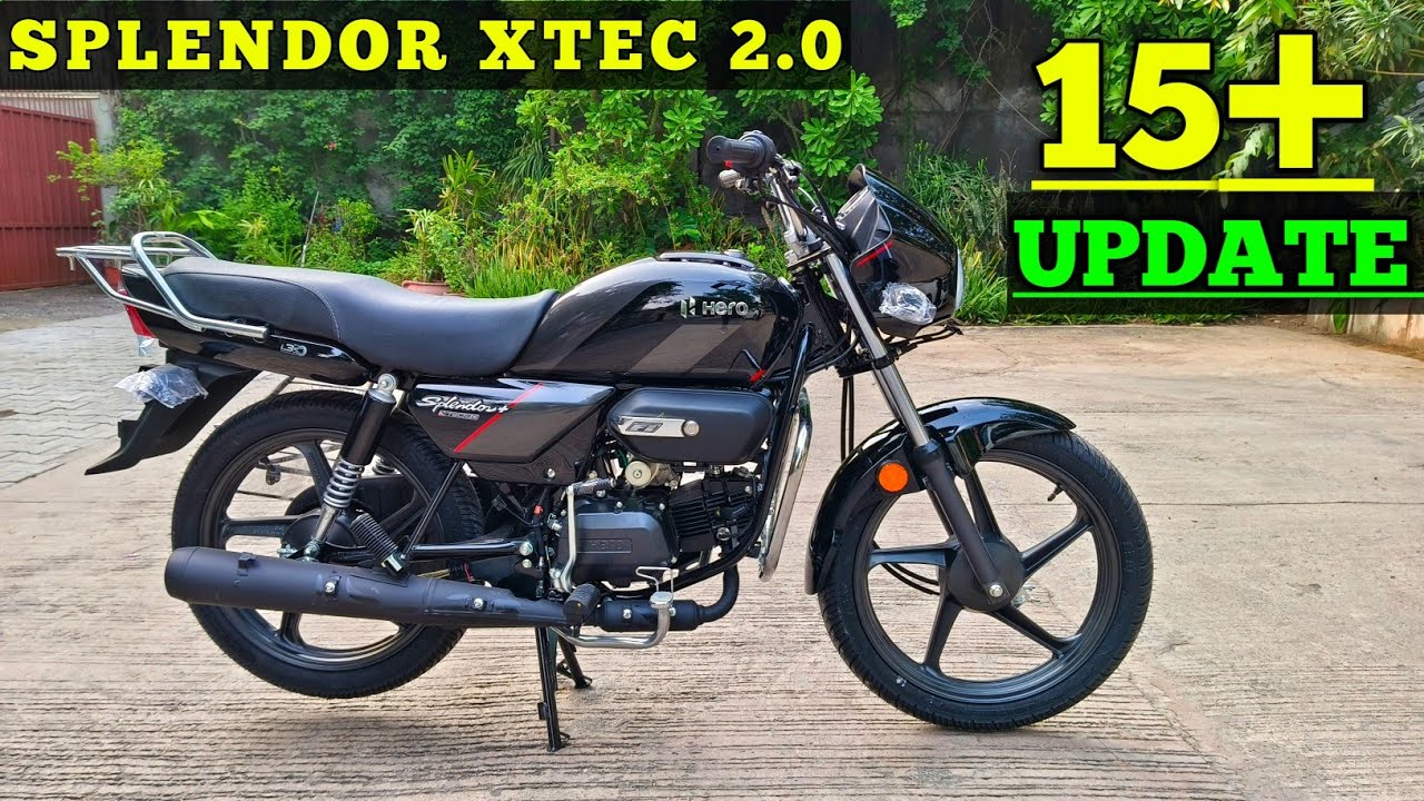 New 2024 Hero Splendor Plus Xtec 2.0 Bike 15 Big Updates Detail Review ...