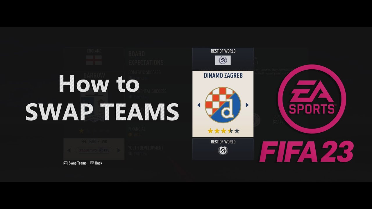 How to SWAP TEAMS in FIFA 23 - PC | 2022 - YouTube