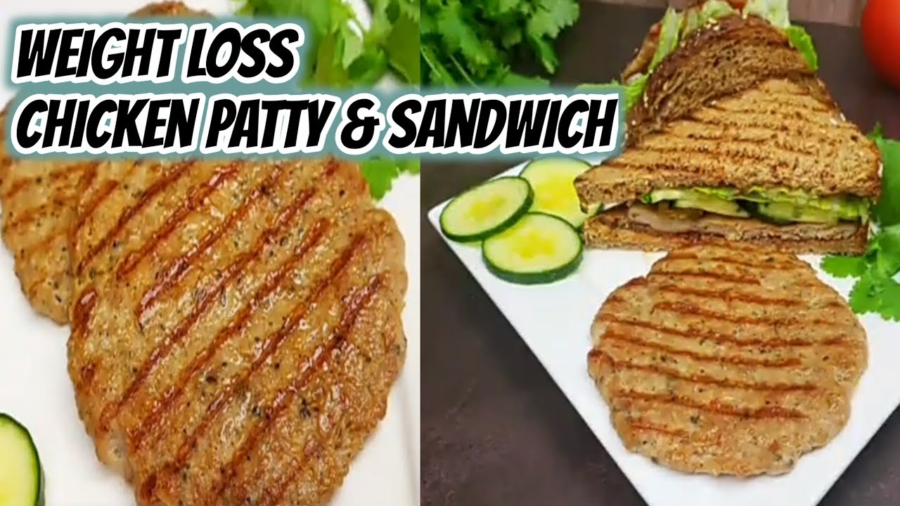 Healthy Chicken Patty & Sandwich Recipe by Samar's Kitchen l Diet ...