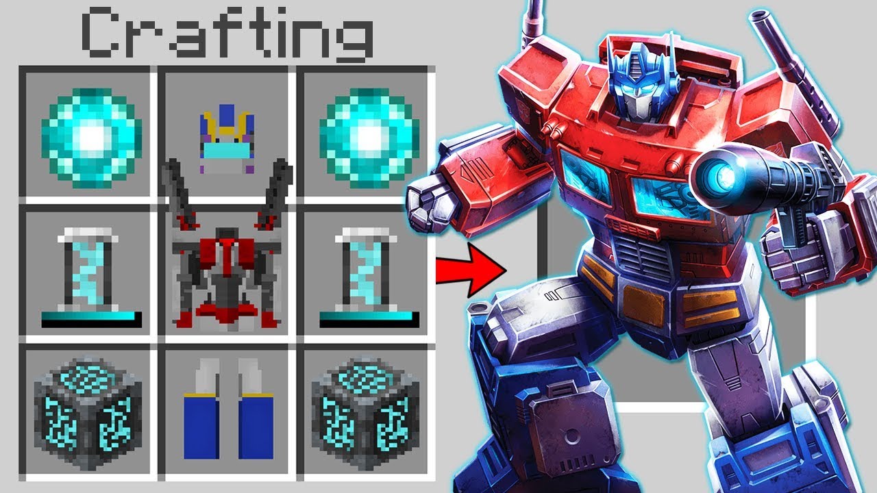 JAK ZROBIĆ TRANSFORMERSA W MINECRAFT?! || TRANSFORMERS MOD ...