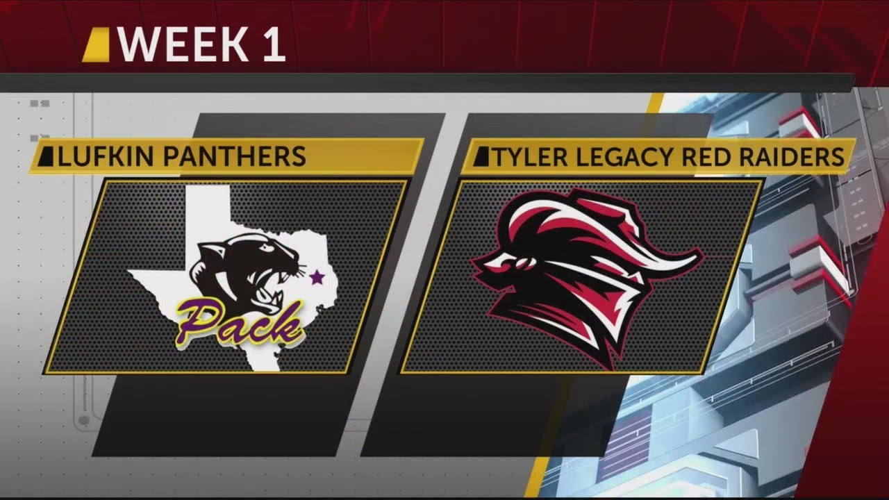 Lufkin Panthers vs Tyler Legacy Red Raiders Aug. 26 2022 - YouTube