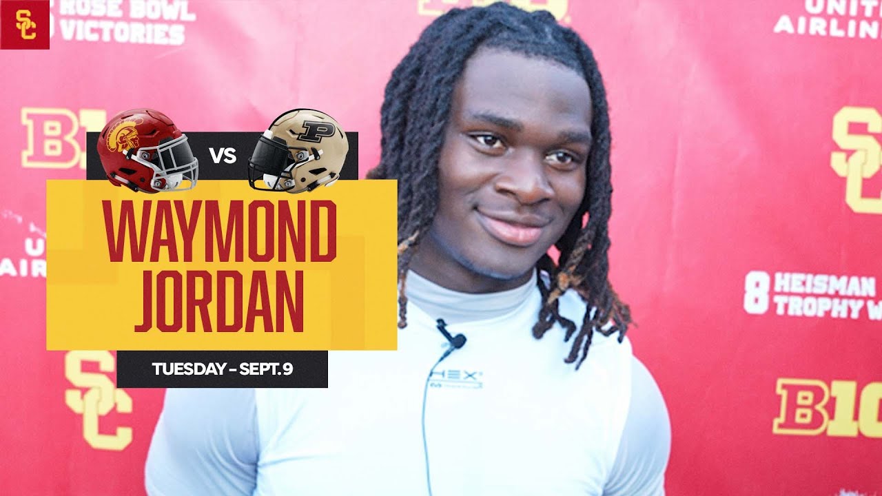 USC RB Waymond Jordan | Tuesday of Purdue Week - YouTube