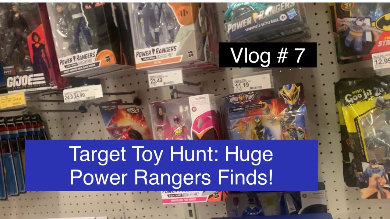Vlog #7: Target Toy Hunt: Awesome Power Rangers Lightning Collection ...