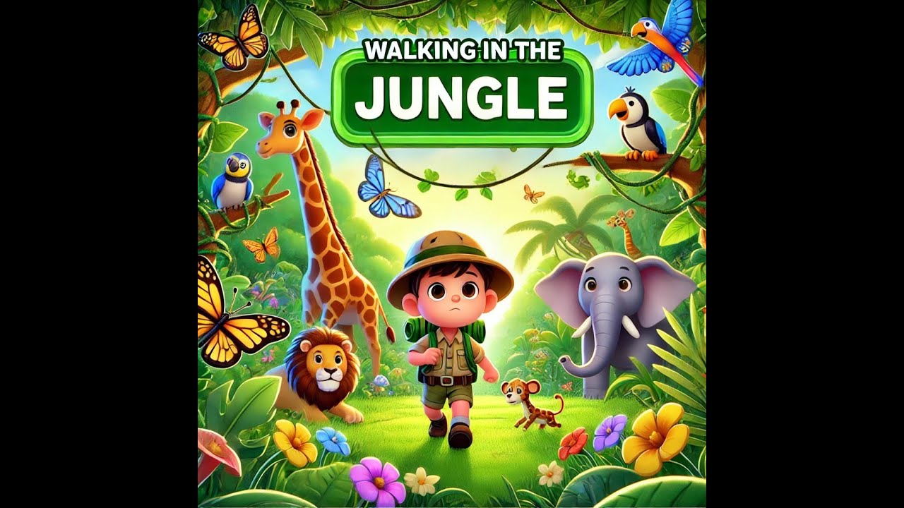 Walking in the Jungle |3D-Animation Fun & Educational Kids Song! - YouTube