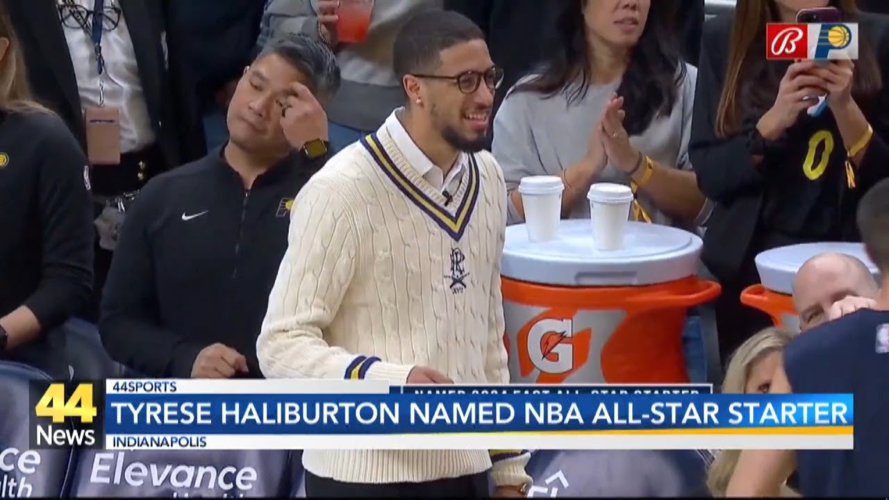 Tyrese Haliburton named 2024 NBA All-Star starter - YouTube