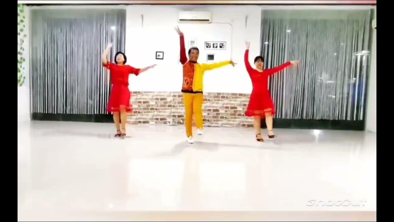Xin Nian De Xianhua Line Dance / Choreo Chok Fredo (INA) Level Phrased Beginner - YouTube