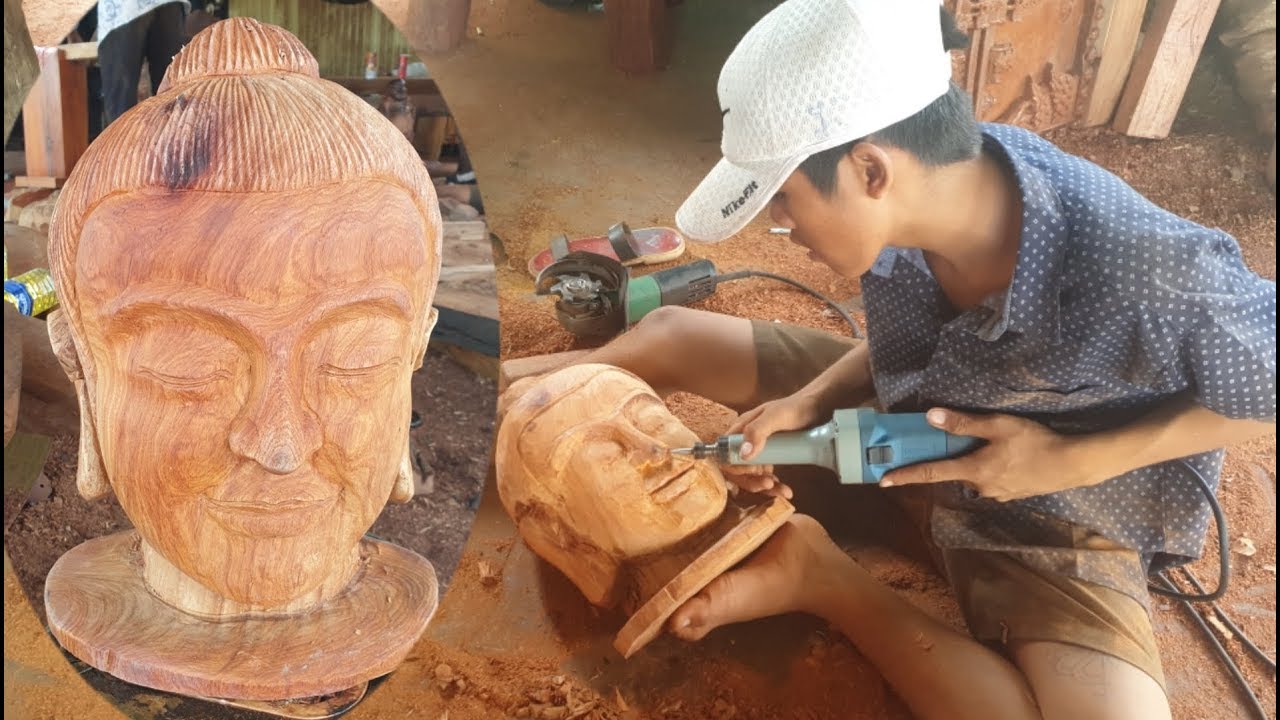 Carving and wood carving skills The fastest carving skills make human ...