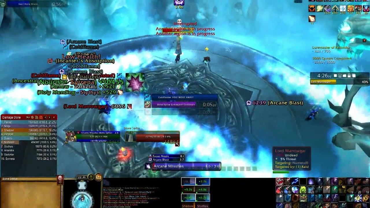 Lord Marrowgar 10man Heroic Order of Lordaeron - YouTube