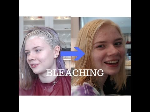 Hair Bleaching Tutorial - YouTube
