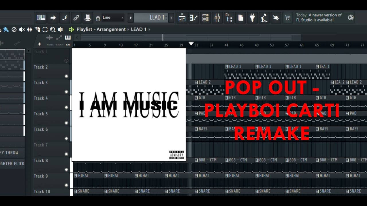 POP OUT - PLAYBOI CARTI REMAKE (FLP IN DESC) | FL STUDIO - YouTube