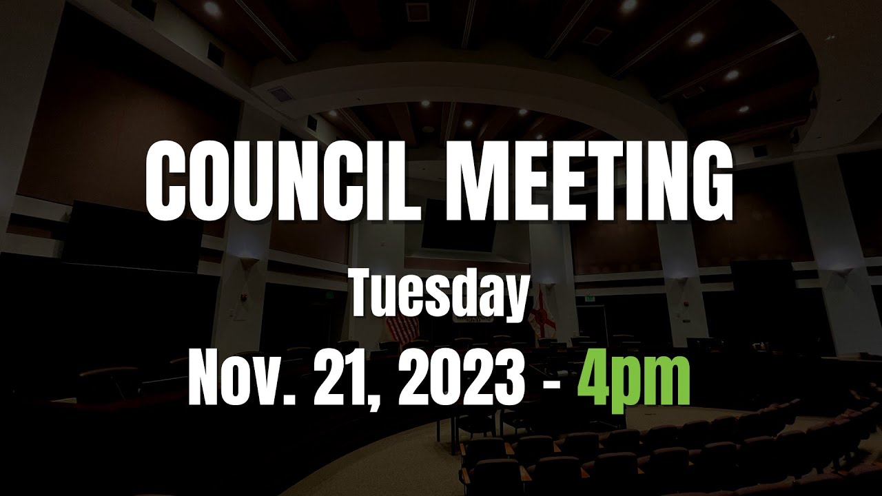 County Council Meeting - Tuesday, November 21, 2023 - YouTube