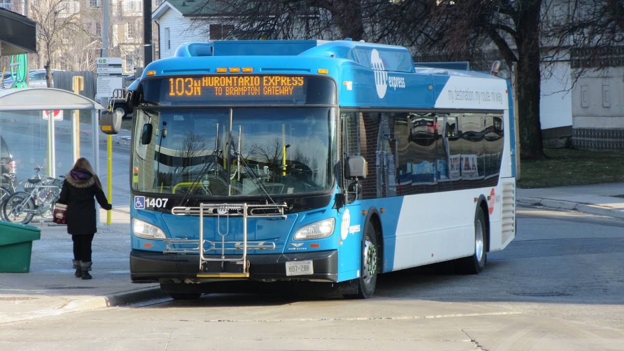 MiWay: 2014 New Flyer Xcelsior XD40 1407 - YouTube