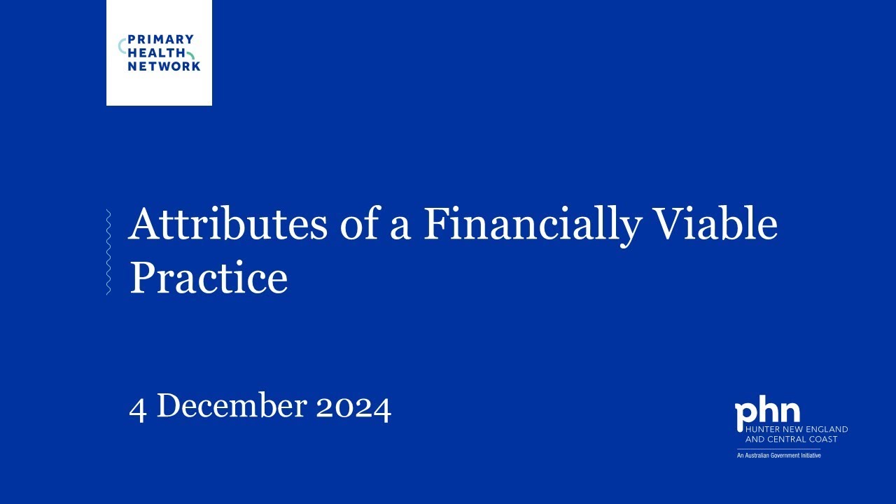 Attributes of a Financially Viable Practice - YouTube