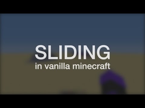 SLIDING in VANILLA | ONE COMMANDs | MINECRAFT - YouTube