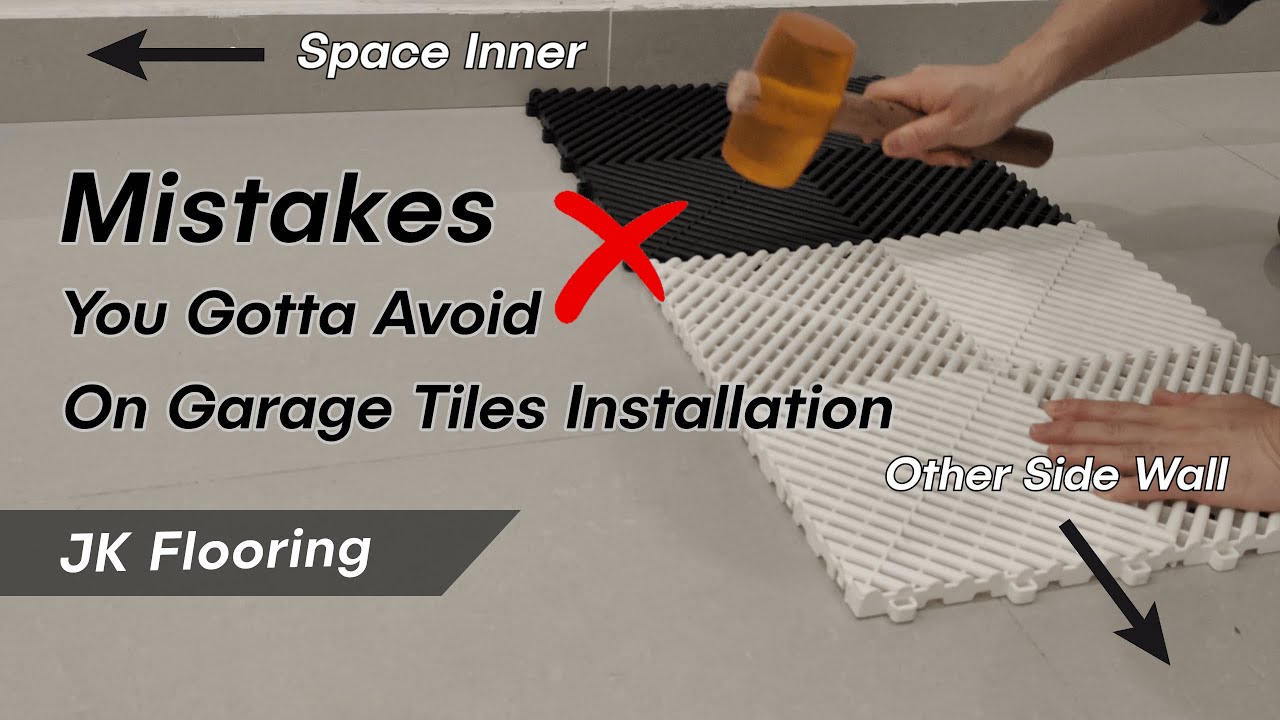 Garage Flooring Installation Tips | Interlocking Tile Installation Mistakes | Garage Floor Tiles ...