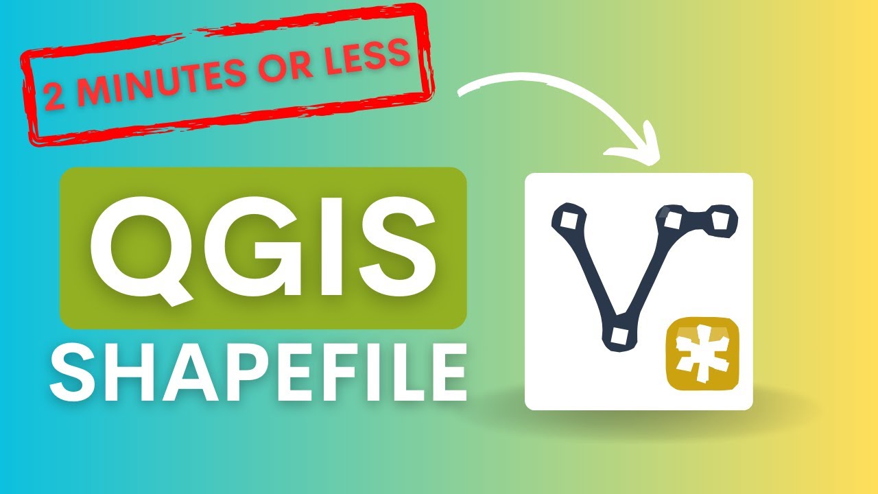 How to create a new shapefile using QGIS in less than 2 minutes. - YouTube