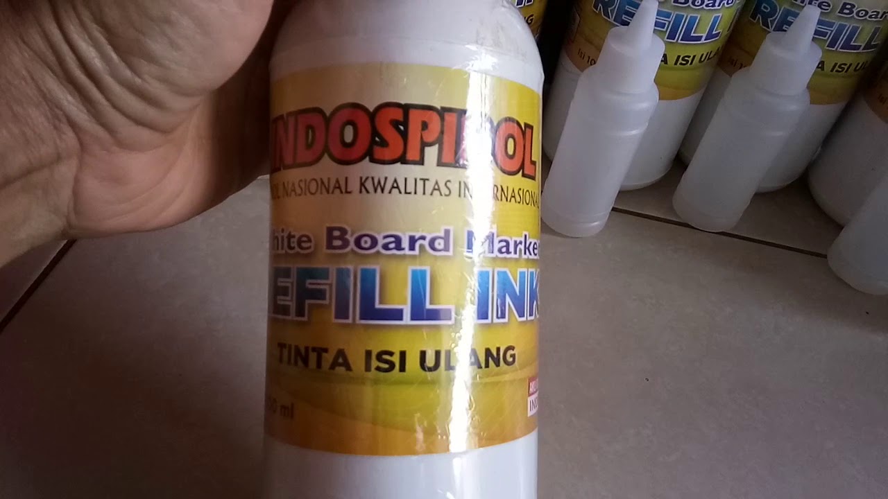 Refill ink whiteboard merk Indospidol - YouTube