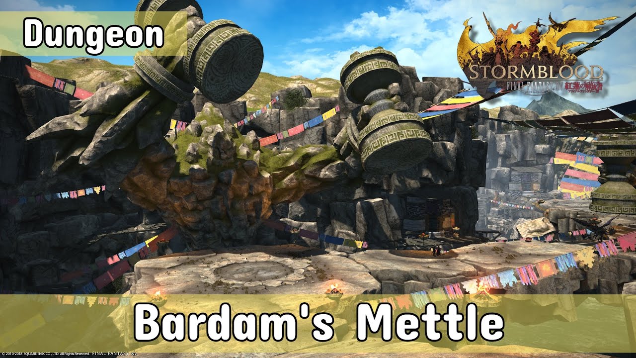FFXIV 4.0 Stormblood - Bardam's Mettle (lv.65 Dungeon) - NO COMMENTARY ...
