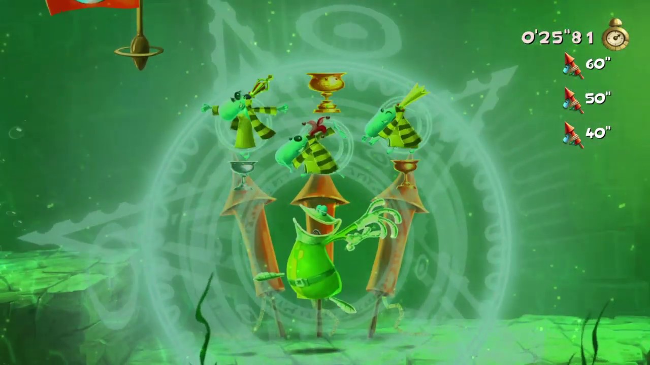 Rayman Legends ~(Creepy Castle)~ in 25"81 | Rank 25 - YouTube