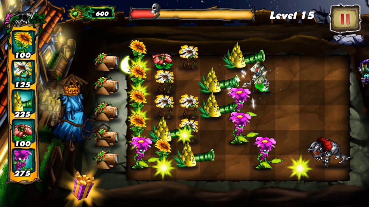 Angry plants defense - YouTube