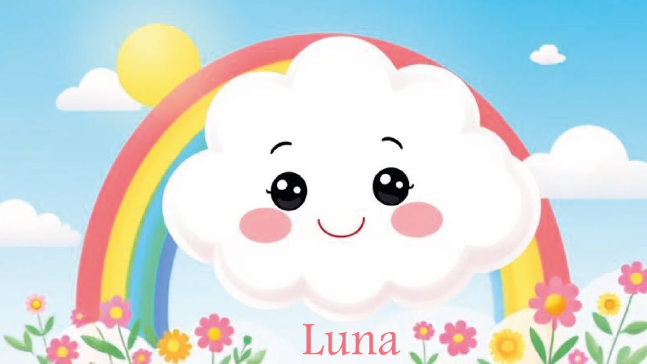 Luna the Little Cloud A Beautiful Story About Sharing for Kids - YouTube