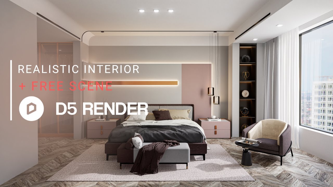 Realistic Interior Render with D5 Render | Bedroom 238 | Downloadable ...