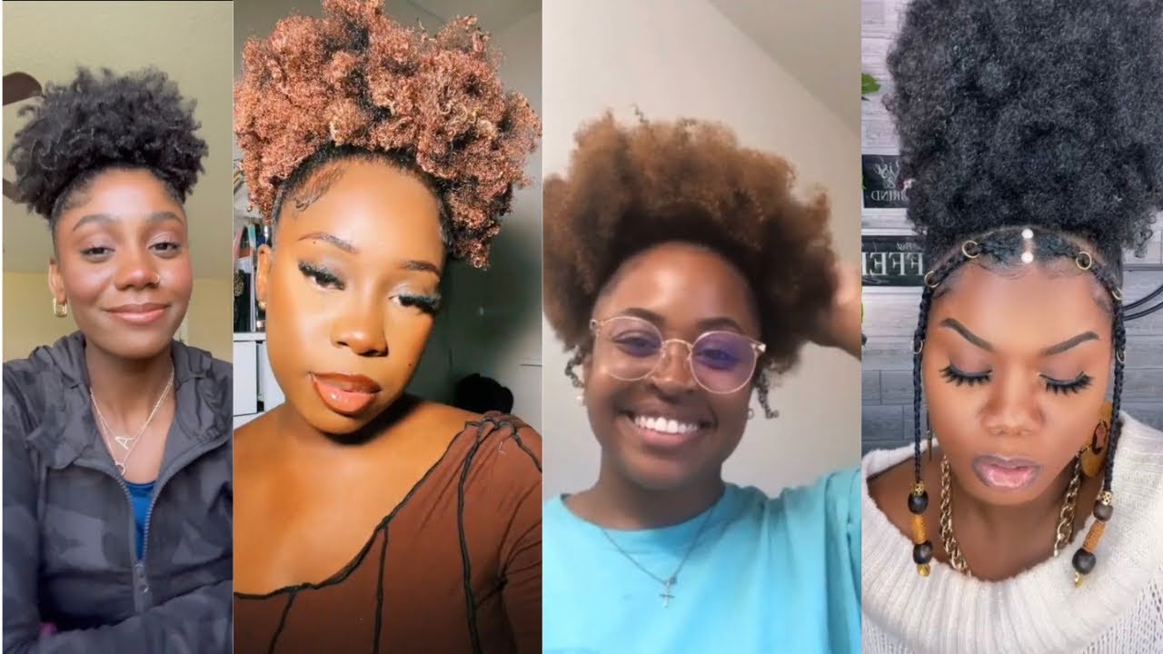 High Puff Hairstyle 💞| TikTok Compilation - YouTube