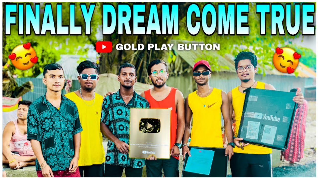 Finally Dream Come True | Gold Play Button Unboxing | S Dance World ...