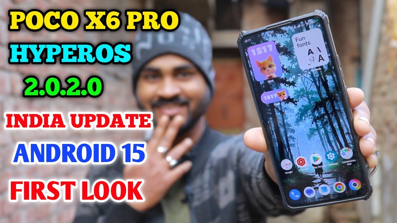 First Look HyperOS 2.0.2.0 Android 15 POCO X6 PRO 5G | POCO X6 PRO ...