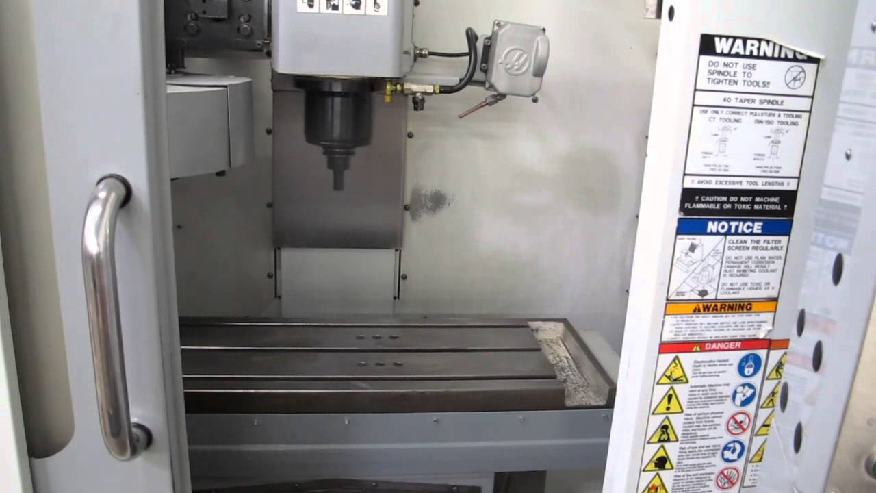 Haas Super Mini Mill CNC Vertical Machining Center - YouTube