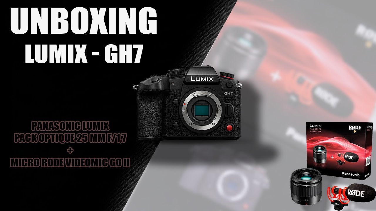 👉 Unboxing Lumix GH7 🎬 Filmmaker Kit | Lumix 25mm F1.7 & RODE VideoMic ...