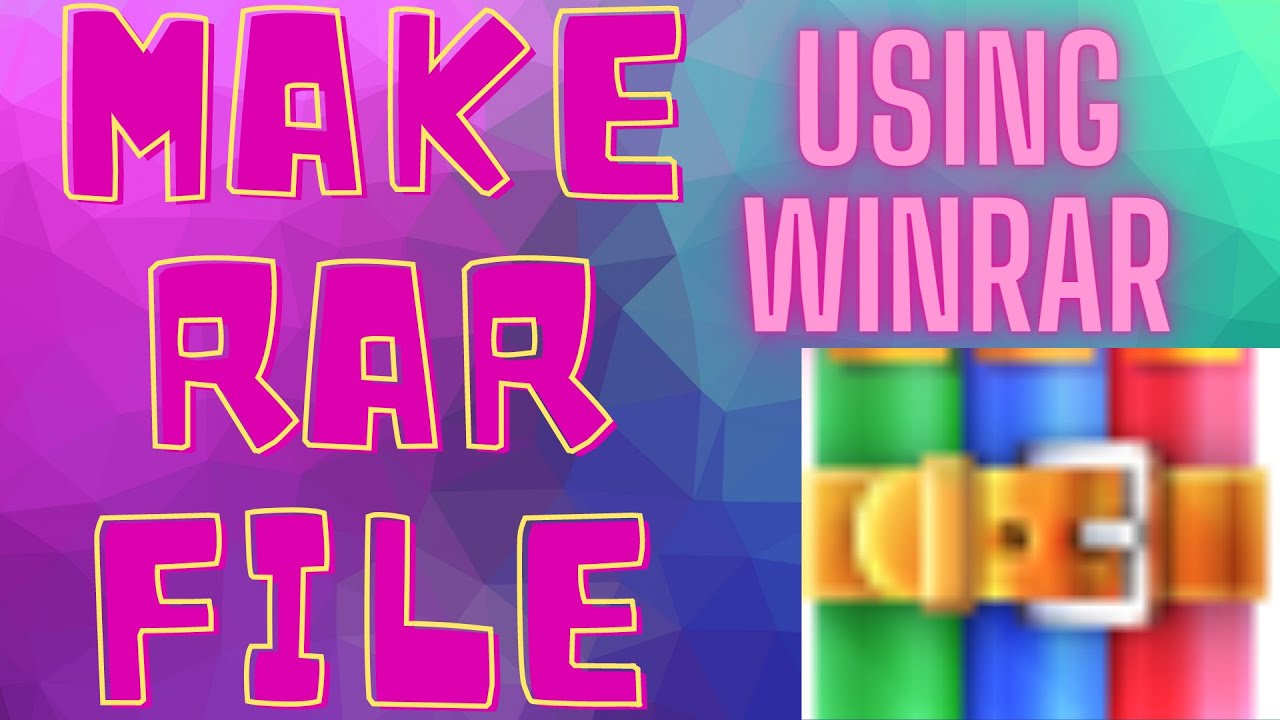 How To Make Rar File - YouTube