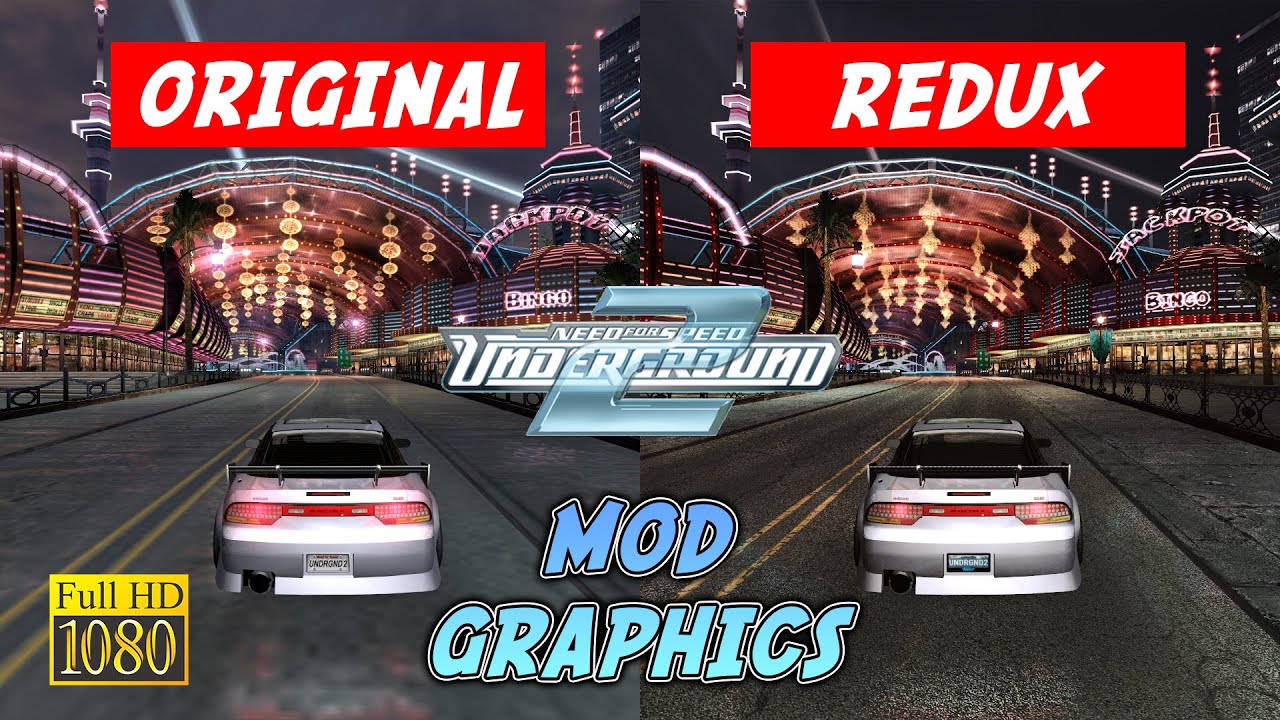 MOD GRAFIK PALING KEREN!!! NEED FOR SPEED UNDERGROUND 2 REDUX MOD - YouTube