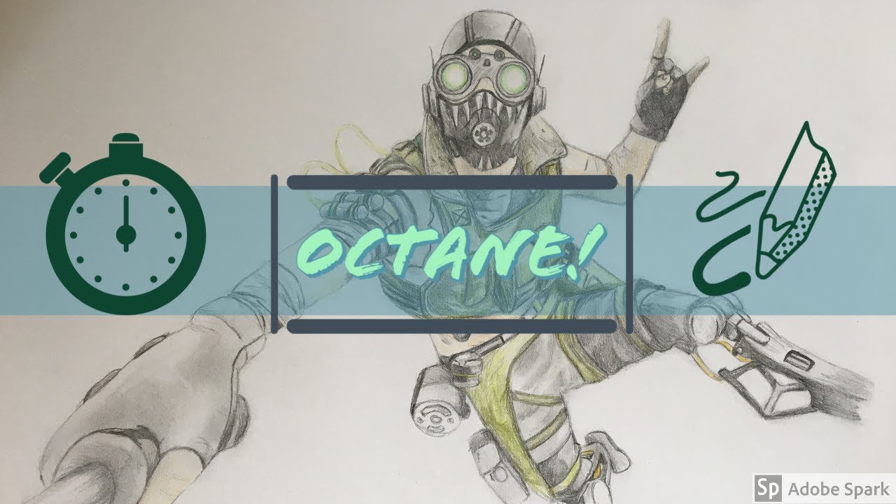 Drawing Octane faster than he can run!! - YouTube